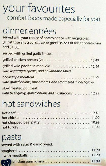 Menu at Golden Griddle Family Restaurant, Toronto, Dundas St W