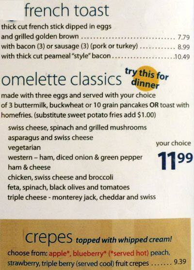 Menu at Golden Griddle Family Restaurant, Toronto, 146 Laird Dr