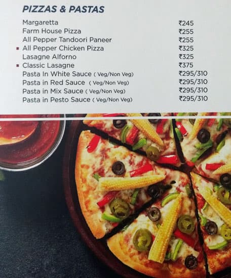 Menu at Roche, Ludhiana, SCF 13-12