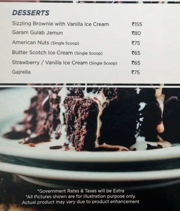 Menu at Roche, Ludhiana, SCF 13-12
