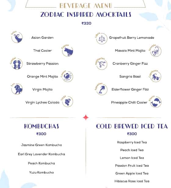 Menu of Khow Chow, Linking Road, Bandra West, Mumbai