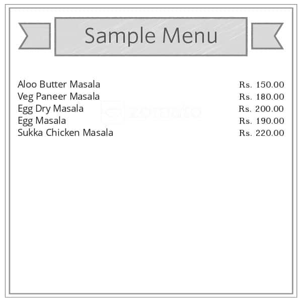 Menu of Maharaja Restaurant, Kothrud, Pune