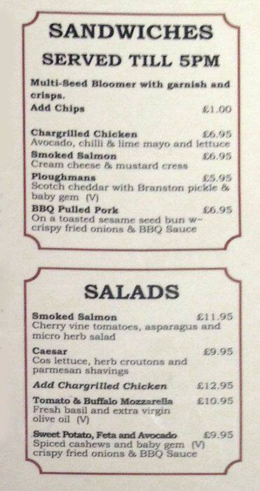 Menu at Royal McGregor pub & bar, Edinburgh, 154 High Street