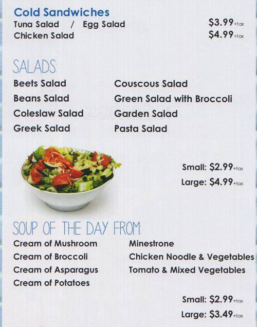 Menu at Babylon pub & bar, Ottawa