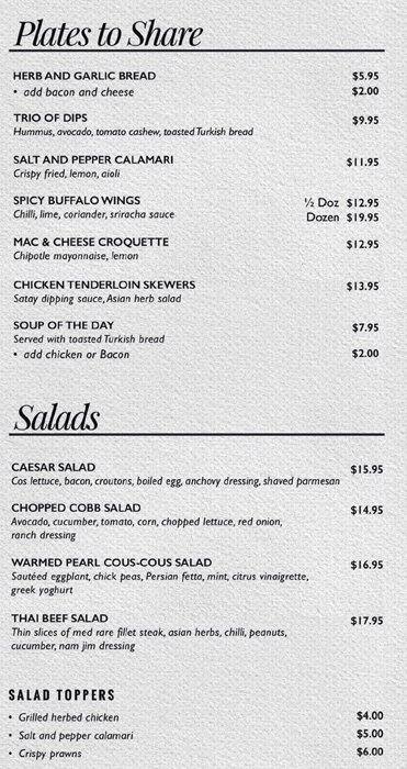 Salisbury Hotel Menu, Menu for Salisbury Hotel, Coopers Plains ...