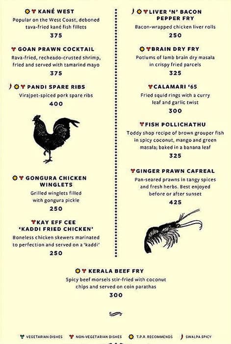 Menu at The Permit Room, Bengaluru, 298