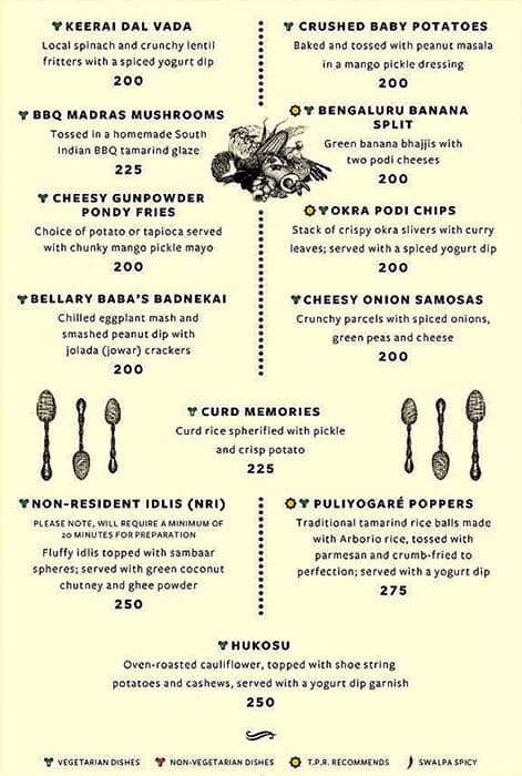 Menu at The Permit Room, Bengaluru, 298