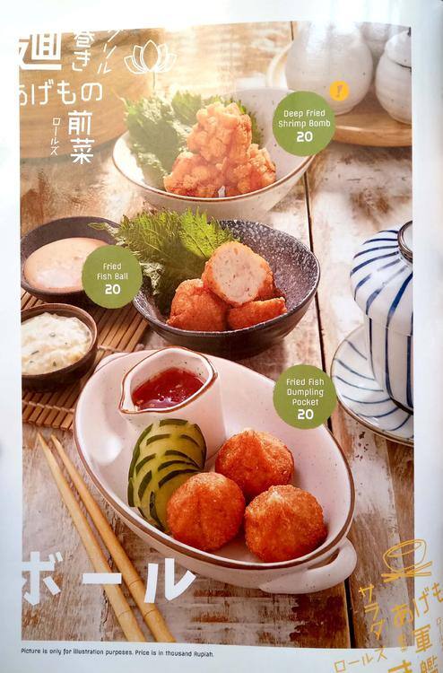 Menu at Sushi Go! restaurant, Curug Sangereng