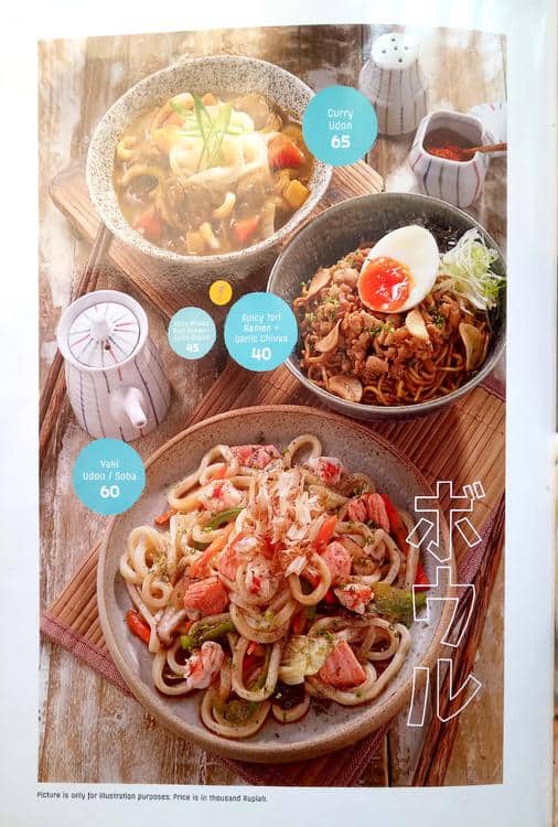 Menu at Sushi Go! restaurant, Curug Sangereng