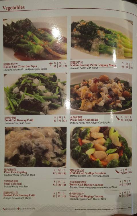 Menu at Yuan Village by Jun Njan MOI restaurant, Jakarta, Mall Of ...