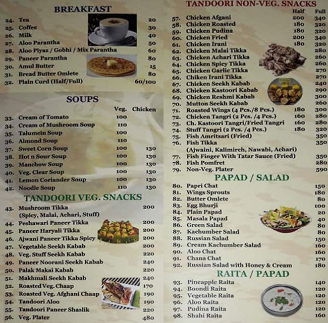 Punjabi Nature Menu, Menu for Punjabi Nature, NIT, Faridabad - Zomato