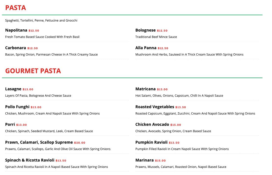 Menu at Laurimar Pizza restaurant, Doreen, 4/101 Hazel Glen Dr