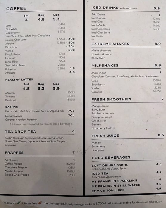 Menu at Degani Bakery Cafe, Narre Warren, /352 Princes Highway ...