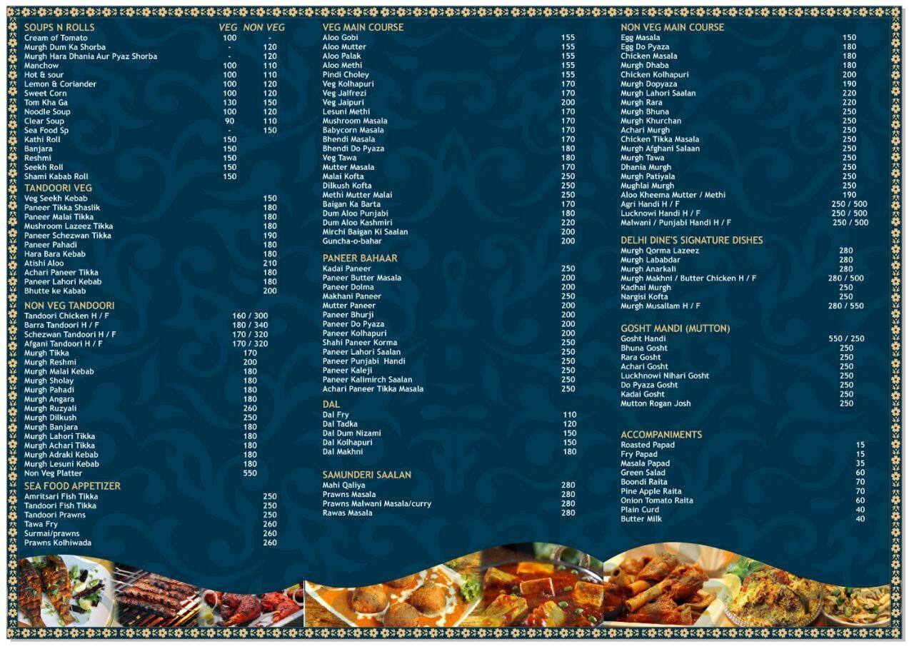 Delhi Dine Menu, Menu for Delhi Dine, Kharghar, Navi Mumbai - Zomato