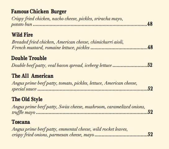 Menu at Biella pizzeria, Dubai, Al Quoz Rd Interchange 3 Sheikh Zayed Rd