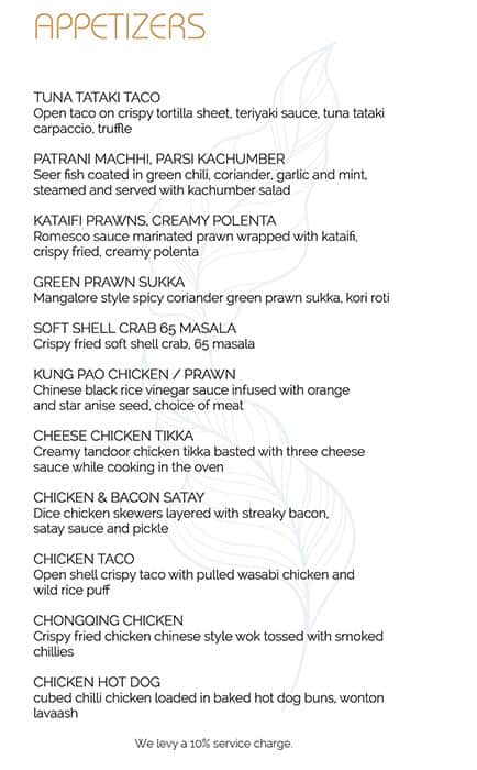 Menu at Sashay Taproom & Kitchen, Bengaluru