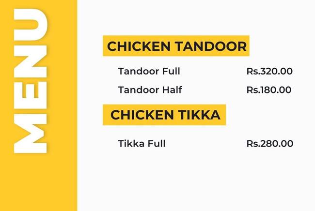 Menu of Tandoor Box, Senapati Bapat Road, Pune