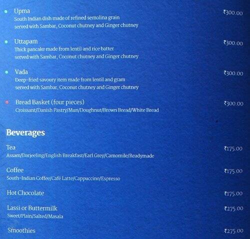 Vetro - The Golkonda Resort Menu - Zomato