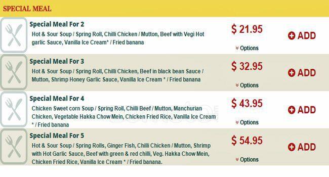 Menu at Hakka King restaurant, Markham, Markham Rd