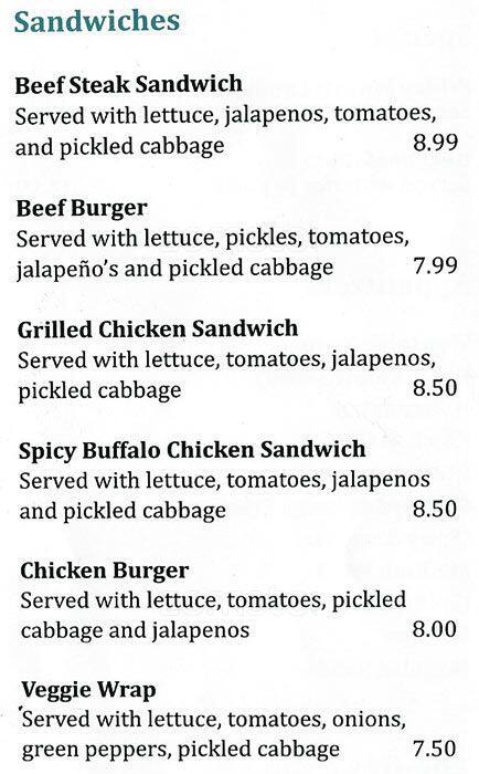 Menu at The Halal House Of Lamb restaurant, Ottawa