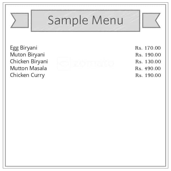 Menu of Nati Style Mane Biriyani, Yelahanka, Bangalore