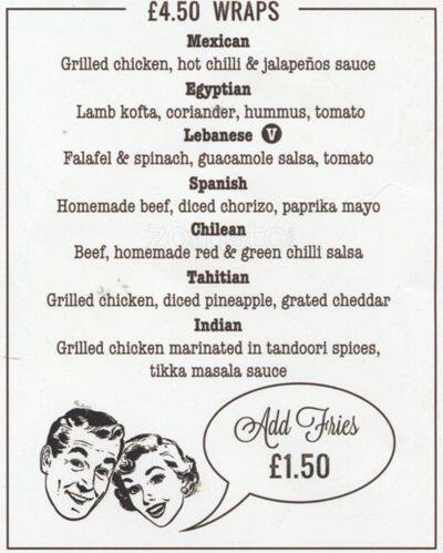 Menu at The Rifleman pub & bar, Epsom, 5 East Street