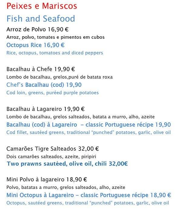 Menu at Zeno brasserie & pizza pizzeria, Estoril, Av. Aida 533