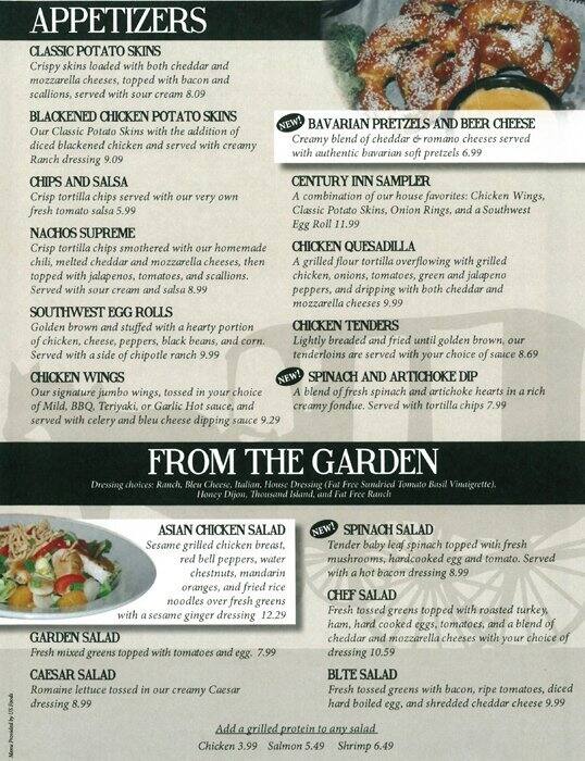 Century Inn Restaurant and Tavern, Springdale, Cincinnati - Urbanspoon ...