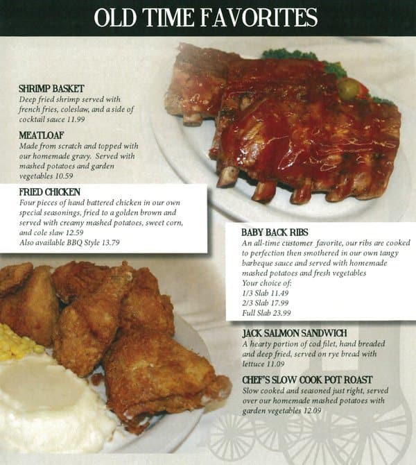 Menu at Century Inn pub & bar, Cincinnati, Springfield Pike