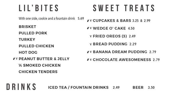 Menu at 4 Rivers Smokehouse BBQ, Longwood, W State Rd 434