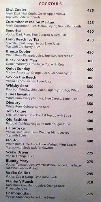Menu at Signature Fine Dining Restaurant & Bar, Pune