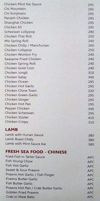Menu at Signature Fine Dining Restaurant & Bar, Pune