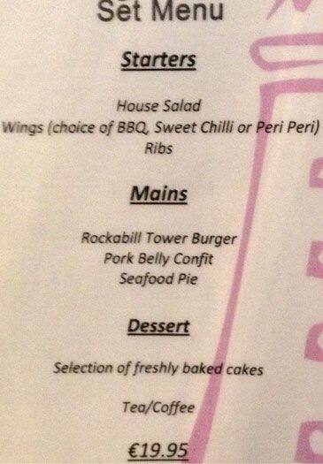 Menu at Rockabill Restaurant, Skerries