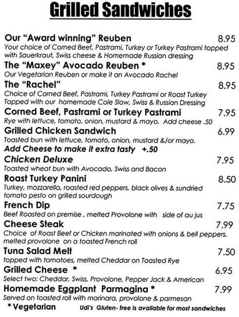 Menu at New World Deli cafe, Austin