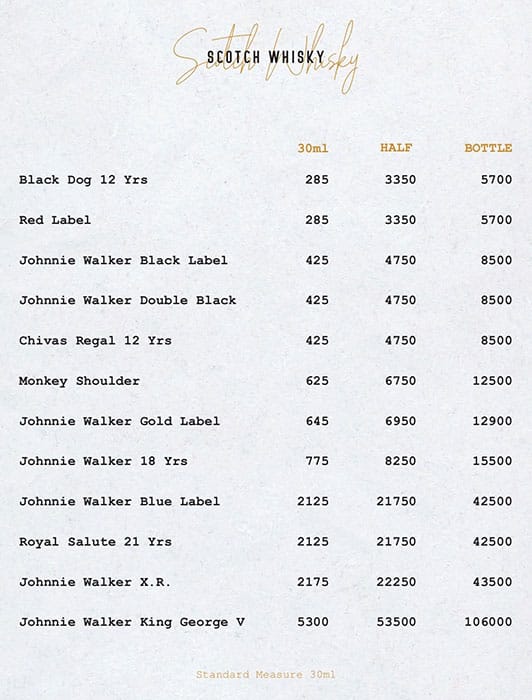 Menu at Serefe Cafe And Malt, Hyderabad