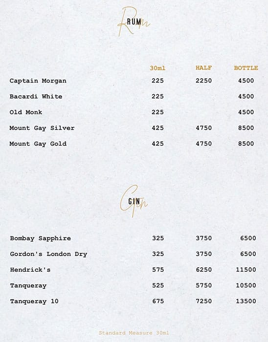 Menu at Serefe Cafe And Malt, Hyderabad