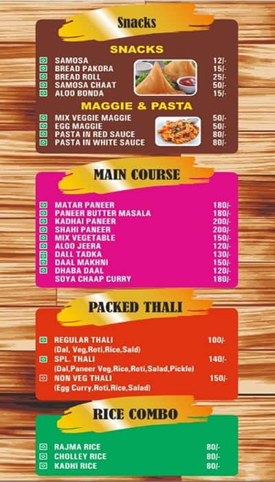 Menu at Ginger Cafe, Noida