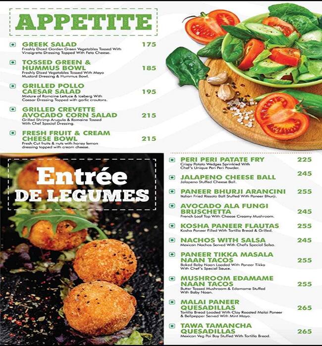 Menu of Boho - The Sky Cafe, Garia, Kolkata