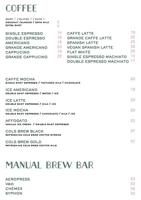 Menu at The Surf Café by Leen's restaurant, Dubai, Jumeirah Beach Road ...