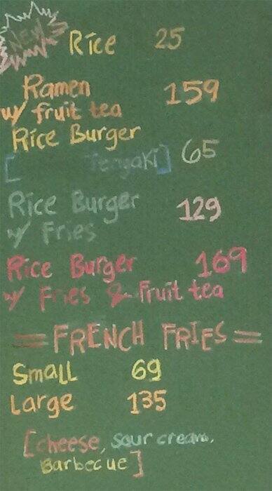 Menu at Gentlemen cafe, Mandaue City, Quest Homes