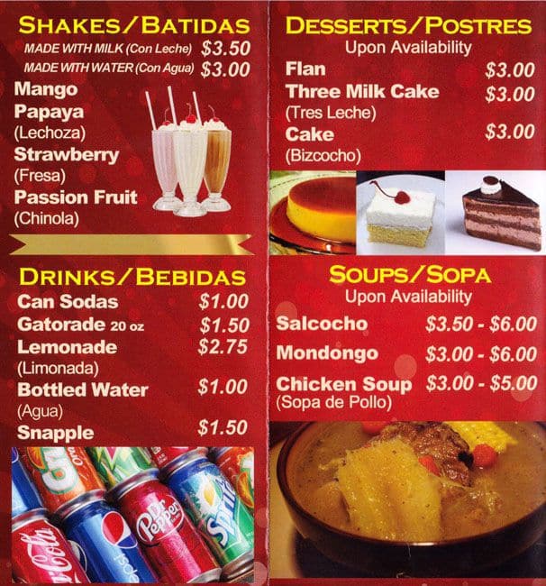 Menu at Crispy Chicken Restaurant, Elmont