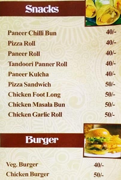 The Bake Shop Menu, Menu for The Bake Shop, Sector 7, Dwarka, New Delhi ...