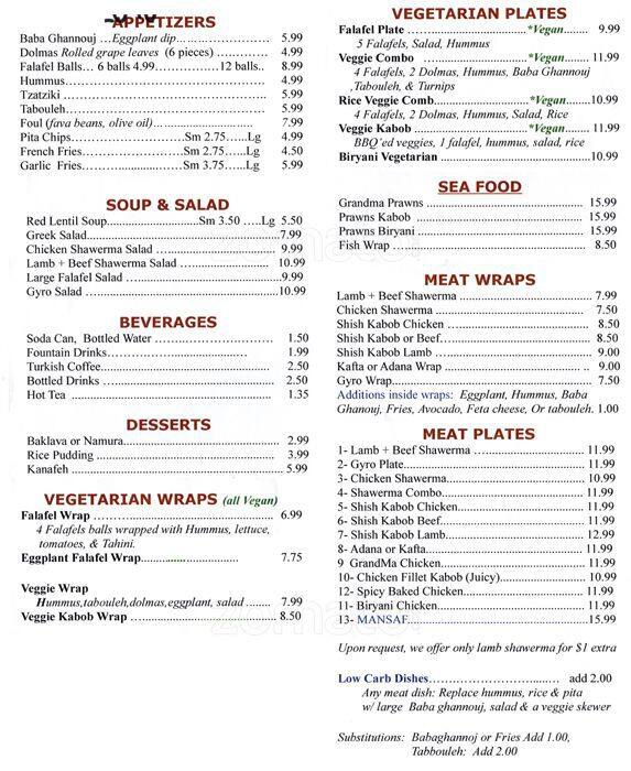 Falafel Bite Menu, Menu for Falafel Bite, Milpitas, Milpitas ...