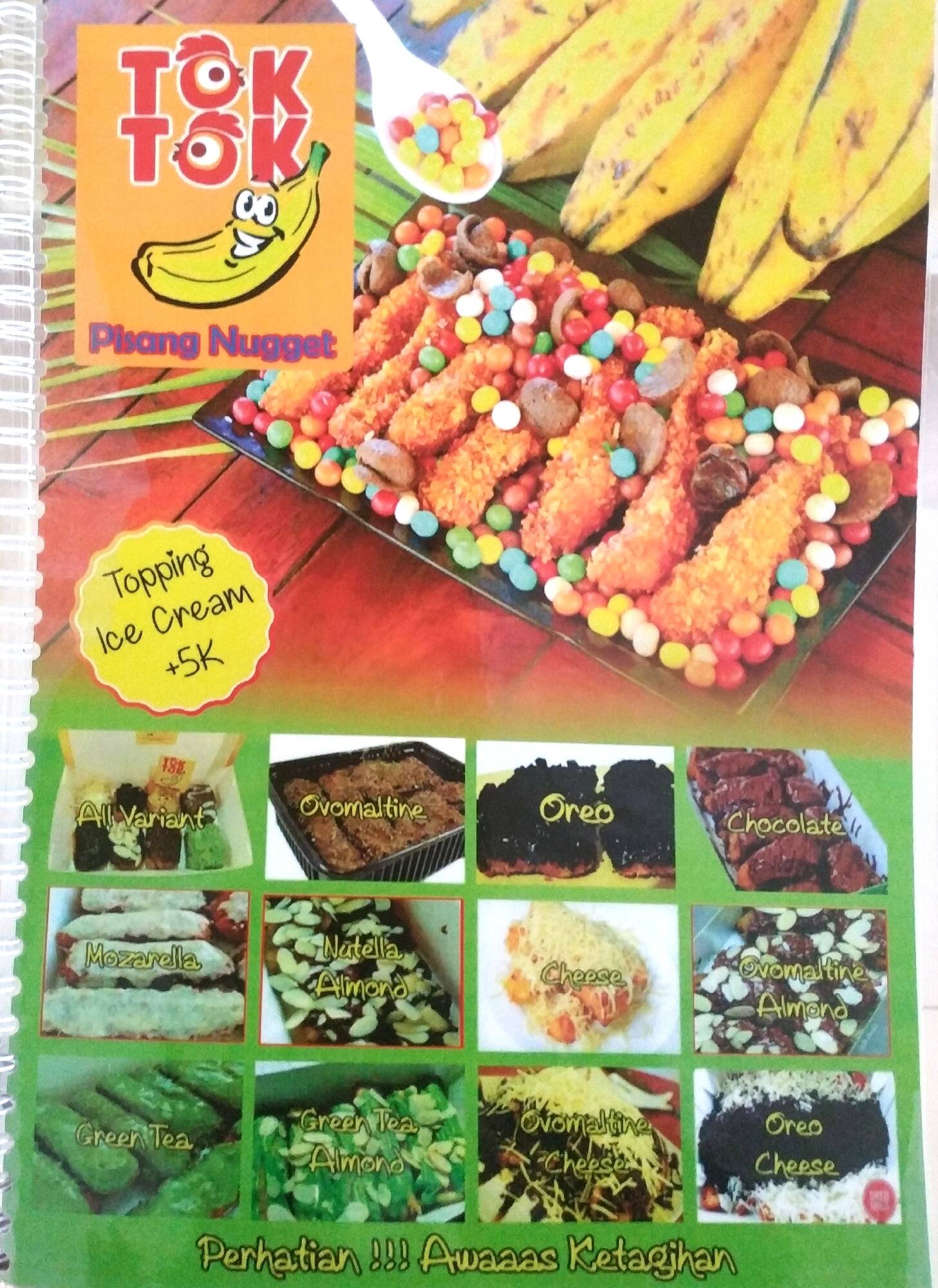 Menu at Tok Tok Ayam Kremes restaurant, Jakarta
