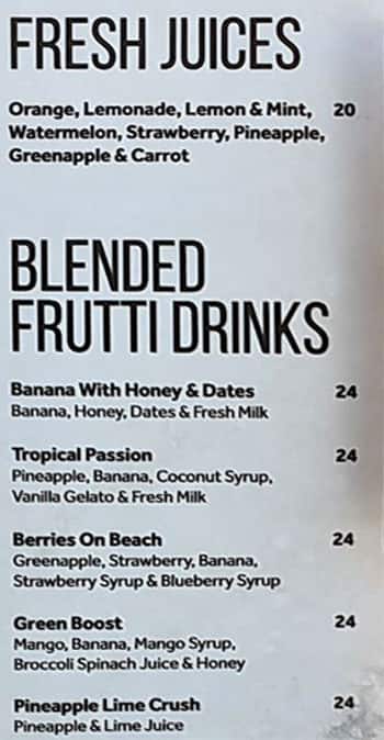 Menu at Kimbo Espresso Italiano - Kite Beach | Italian Restaurant and ...
