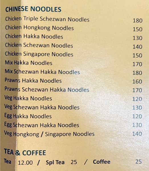 Menu at Welcome Restaurant, Mumbai, Shop 8