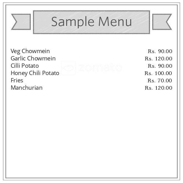 Menu of Chinese Point, Sector 12, Dwarka, New Delhi