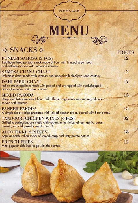 Memsaab Curry & Tandoor - ممساب كري و تندور Menu - Zomato