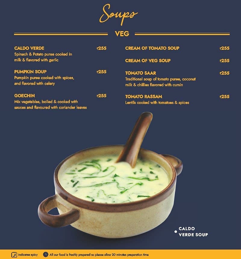 Menu of Goa Portuguesa, Mahim, Mumbai