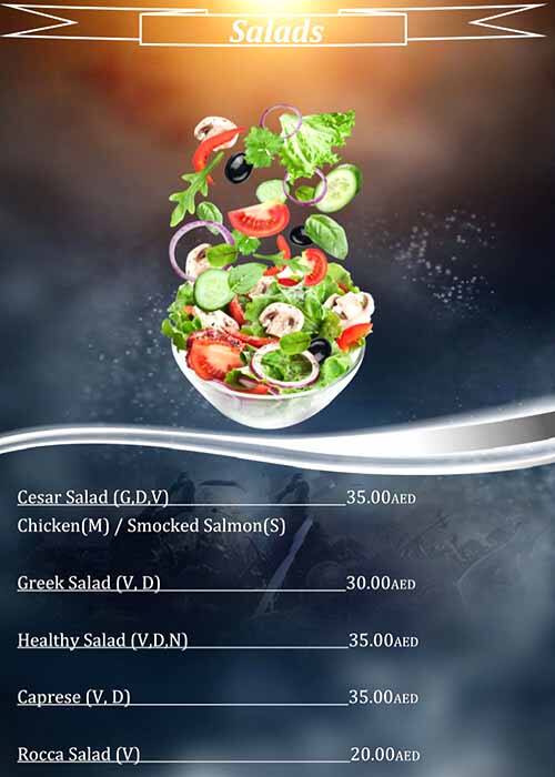 Menu at Downtown Restaurant (Tambayan), Abu Dhabi